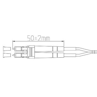 Cina Connettore LC duplex compatto a modalità singola da 3,0 mm per cavo patch FTTH in vendita