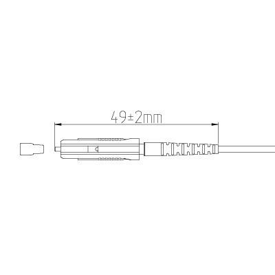 Cina Single Mode PC Fibra ottica Jumper Cable 2.0mm MU connettore in vendita