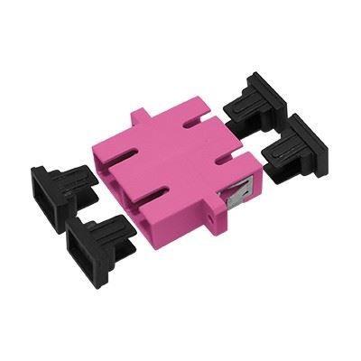 中国 紫色 SC から SC アダプター OM4 SC SC フレンズ付きデュプレックス アダプター 販売のため