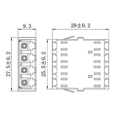 Cina QUAD UPC Fibra LC a LC accoppiatore singolo-modo Alta perdita di rendimento in vendita