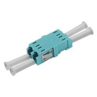 China Aqua LC LC Duplex Adapter , Fiber Optical Adapter Multimode Coupler for sale
