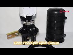 48 chiusura di fusione di fibra ottica a cupola IP68 per telecomunicazioni