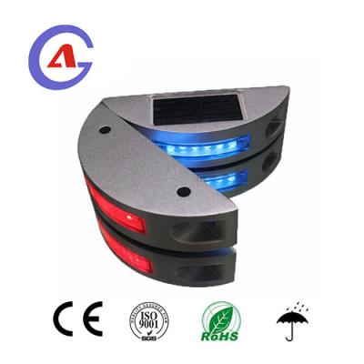 China solar raised pavement markers reflective waterproof double side traffic safety cat eyes LED solar road stud for sale