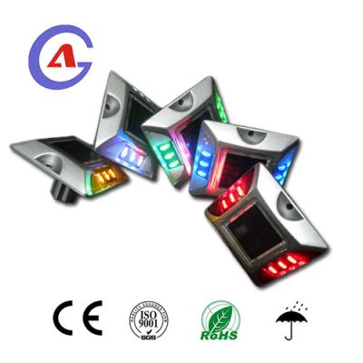 China solar raised pavement markers reflective waterproof double side traffic safety cat eyes LED solar road stud for sale