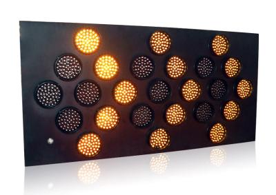 China solar led traffic sign, 25pcs led chips arrow sign board in 12 different work mode for sale