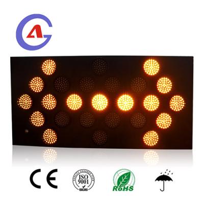 China LED Vehicle-mounted Temporary Amber Flashing Arrow Board solar led traffic sign for sale