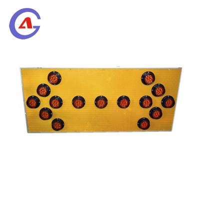 China Solar energy 1400*400mm multiple arrow guide sign traffic roadway safety for sale