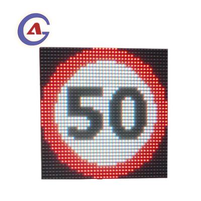 China European Standards Green Energy Power Amber LED Signs Electronic Traffic VMS Sign for sale