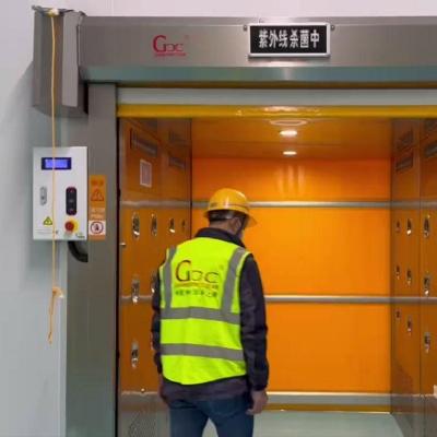 Cina Cascata di particelle della stanza pulita del carico del GCC con lo sportello del PVC con il sensore fotoelettrico in vendita