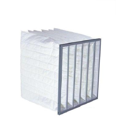 China 2.65m2 Area Synthetic Bag Filter , EN779 Pocket Bag Air Filters Medium Efficiency for sale
