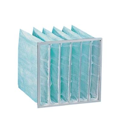 China 2.65m2 Area Synthetic Bag Filter , EN779 Pocket Bag Air Filters Medium Efficiency for sale