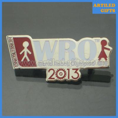 China Metal WRO pin badge for world robot olympiad commemoration gifts and crafts for sale