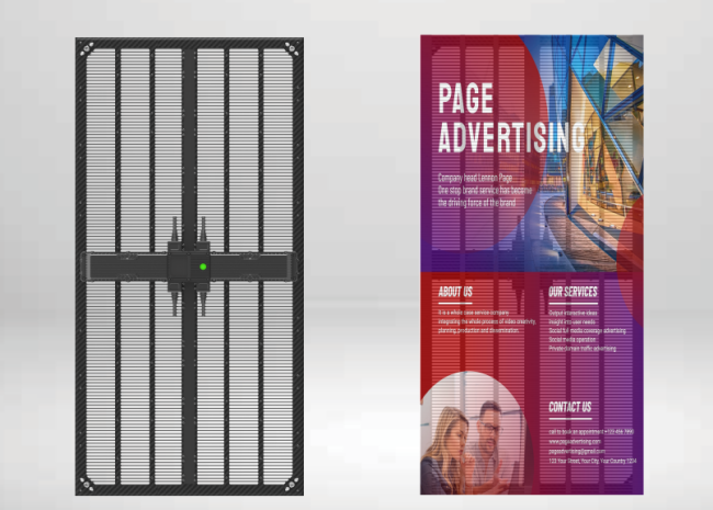 Celsus LED transparent display module