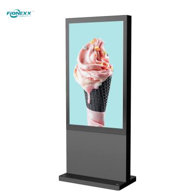 China RoHS Floor Standing Digital Signage Display Outdoor Lcd Advertising Player 100-240V for sale