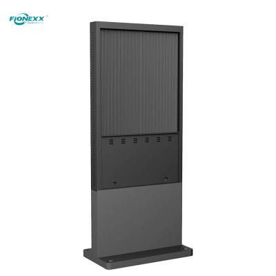 China Street Side 800-2500nits Outdoor Digital Totem 75 Inch Gray AD Board for sale