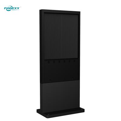 China 86 inch Black Android Outdoor Fanless Vertical Digital Totem for sale
