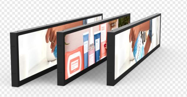 Hight brightness 700nits retail store advertizing andorid Wide Bar type stretched bar LCD display