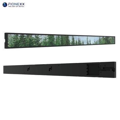 China Händlerregale Streckbar-LCD-Display 23.1 24 28 36 37 43 Zoll Ultrabreite Supermarktregalschilder for sale