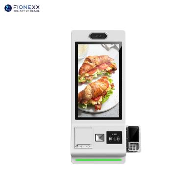 China Quiosques de autoatendimento todo-em-um com impressora térmica de recibos integrada para fast food e varejo for sale