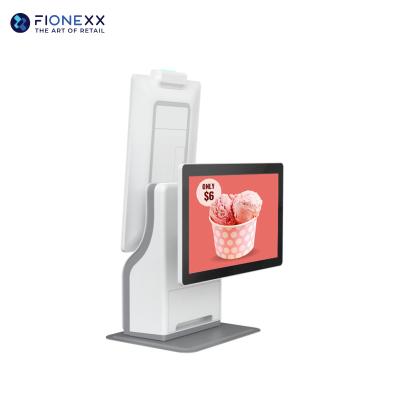 중국 15.6인치 듀얼 터치 스크린 셀프 서비스 POS 키오스크 판매용