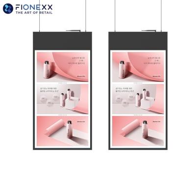 Chine Affichage LCD à fenêtre double face à signalisation numérique montée au plafond pour magasins de détail à vendre
