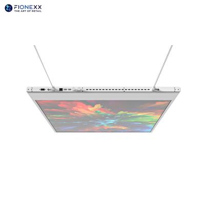 China Ceiling Mounted 55-65 Inch High Brightness LCD Display for Indoor Retail Advertising for sale