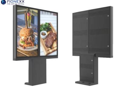 Cina Acque resistenti all'aria aperta Touch Capacitive Digital Signage Totem Display Digitali Drive Through Menu Drive-through Kiosk in vendita