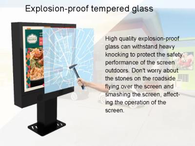Cina Acque resistenti all'aria aperta Touch Capacitive Digital Signage Totem Display Digitali Drive Through Menu Drive-through Kiosk in vendita