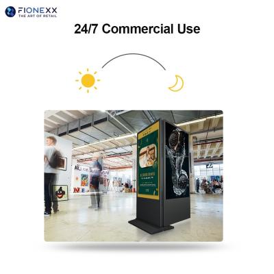 China High Resolution 1920*1080 Floor Stand Advertising Player Lcd Touch Screen Totem Ad Display for Digital Signage for sale