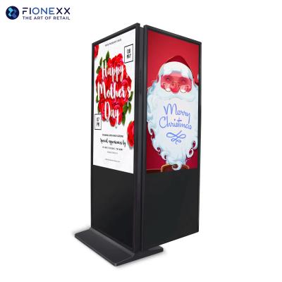 China 1920*1080 Resolution LCD Advertising Display Digital Signage Smart Kiosk Vertical Totem Floor Standing Touch Screen for sale