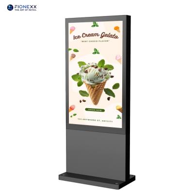 China 65'' Digital Signage Display Digital Totem Display 3840*2160 Floor Mounted for sale