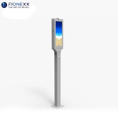 China Space Saving 1000nits Bus Stop Digital Signage 19inch Pole Standing for sale