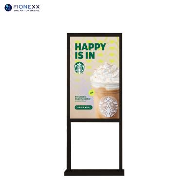 China Supermarket Store Restaurant 2K 4K LCD Window Advertising Screen Display 32 Inch High Brightness for sale