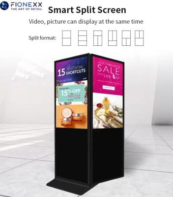 Cina AD/Windows/Android Solution LCD Floor Stand Commercial Advertising Video Player per segnaletica digitale interna e visualizzazione in vendita