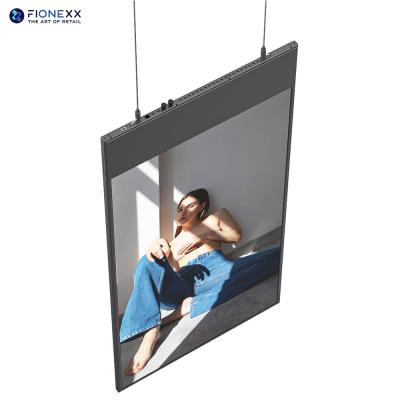China 43 inch ultra slim 13.6mm hanging double sided LCD display with LCD advertising LCD screens for sale