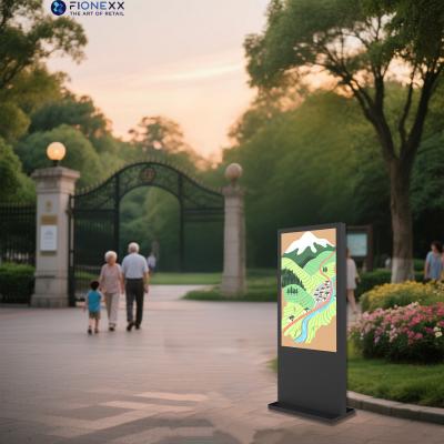 Cina Totem digitale resistenza alle intemperie alta tecnologia, schermo esterno senza ventilatore di alta qualità in vendita