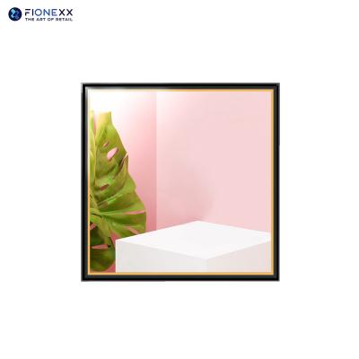 Cina Display LCD quadrato da 22 pollici con specchio in vetro nero oro telaio segnaletica digitale segnaletica digitale ad alta definizione in vendita