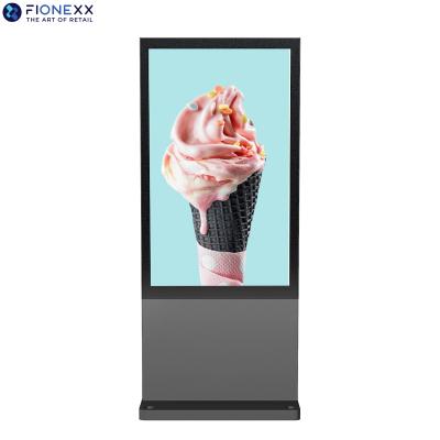 China RoHS Floor Standing Digital Signage Display Outdoor Lcd Advertising Player 100-240V for sale