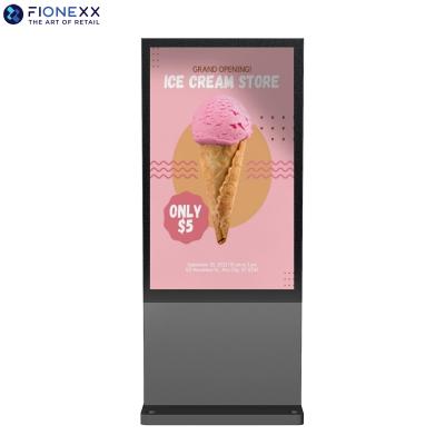 Cina Profilo in alluminio 65 pollici Digital Signage Digital Display Totem alto contrasto in vendita