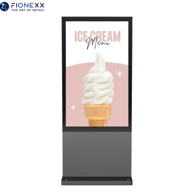 Cina Street Side 800-2500nits Outdoor Digital Totem 75 Inch Grigio AD Board in vendita