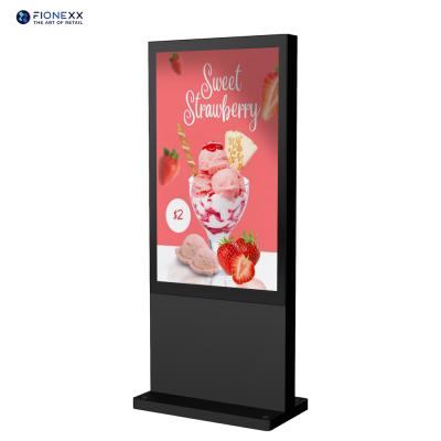 China 55 Inch Outdoor Digital Totem with Android 11.0 High Brightness and 3840*2160 Resolution for sale