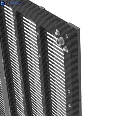 China LED Transparent Display P5.9 P6.9 P10.4 GOB Flexible  Customization Ultra Lightweight  6.9 KG Excellent Heat Dissipation IP65 Waterproof Design Carbon ﬁBer Frame 16-Bit Hardware-Level Grayscale for sale