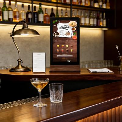 China 11.6-Inch Touch LCD Restaurant Table With A Rechargeable Portable Ordering Device for sale
