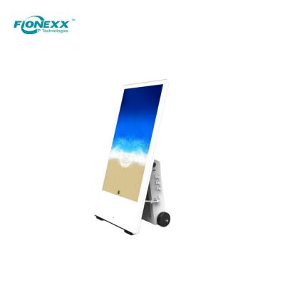 China 43 Inch 1080P Outdoor Battery Powered Digital Signage Poster 2000 Nits PCAP Optional for sale
