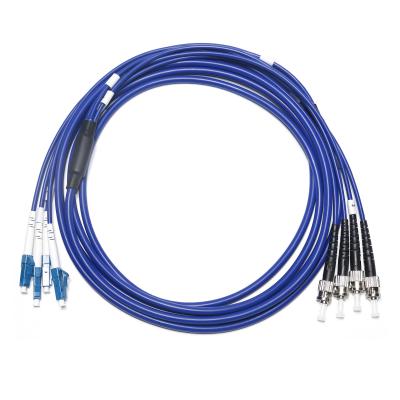 China LC FC Optical Patch Cord OM3 2.0-3.0mm For Surveillance Camera Indoor Computer Room Wiring 3M 5M 8M 10M for sale