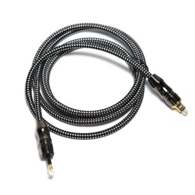 Cina Cavo audio ottico TOSLINK intrecciato digitale Connecotr in metallo placcato 4K per soundbar teatrale in vendita