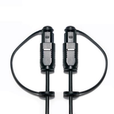 Cina Presa di fabbrica Toslink Optic Audio Cable PMMA PVC nero con cappuccio antipolvere extra sottile per soundbar in vendita