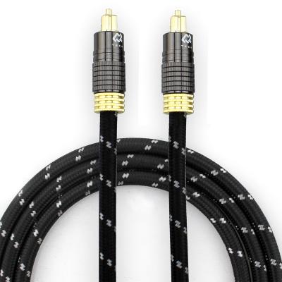 China 1.2M Gold Plated Toslink Audio Cable for Audiophile Subwoofer Speaker with Textured Shell and Male to Male Connector for sale