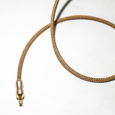 Cina Teatro domestico Digital di audio del cavo di TOSLINK di Rose Gold Plug Frosted Shell Knited della corda 1M For Soundbar ottico del CD/DVD in vendita