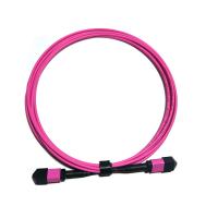 China 12F MPO PC MPO PC Fiber Optic Patch Cord for sale